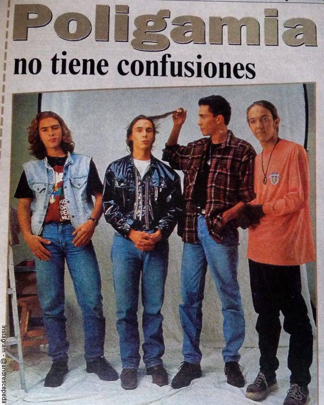 Andrés Cepeda luce irreconocible en su foto con Poligamia