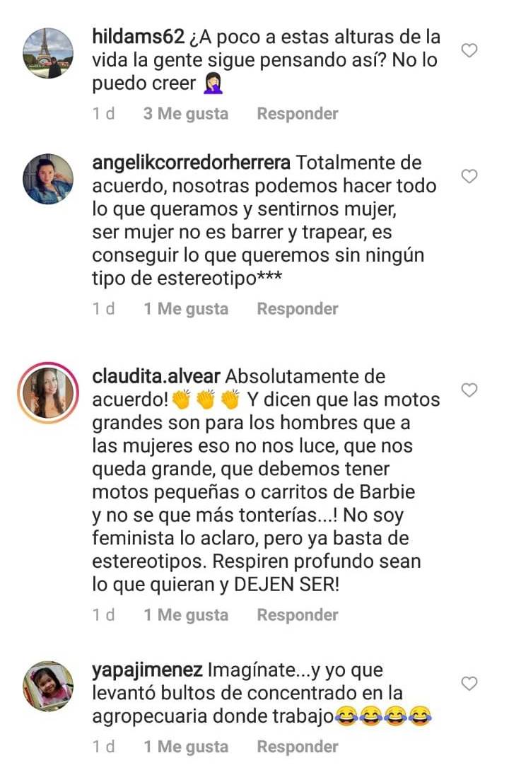 Sara Corrales revela que le dicen "machorra" por andar en moto