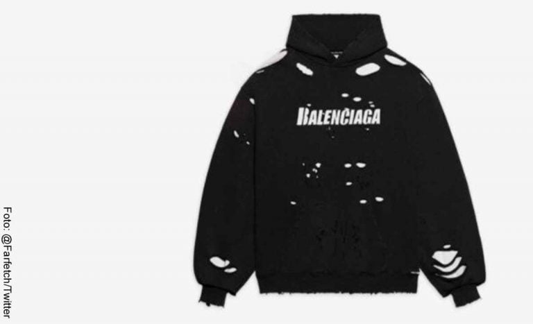 El valor de esta sudadera rota y descosida te va a sorprender