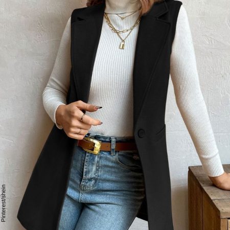 Outfit con chaleco de vestir mujer, ¡para todos los gustos!