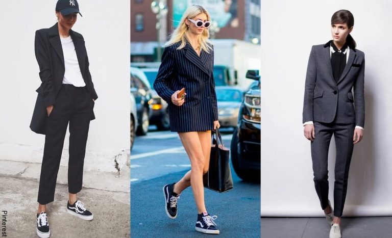 Traje con tenis, el outfit que causará envidia
