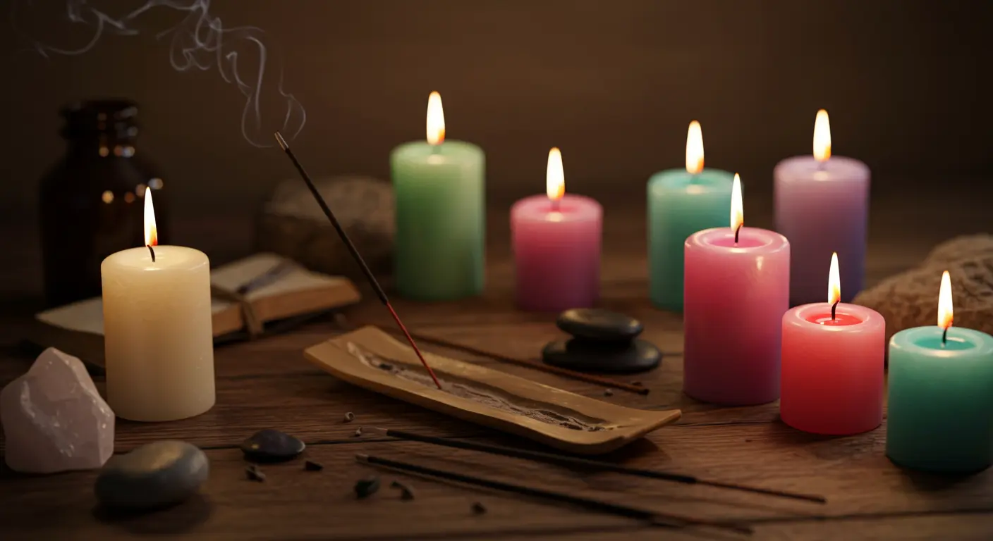 Ritual con velas e incienso para abrir caminos y eliminar bloqueos