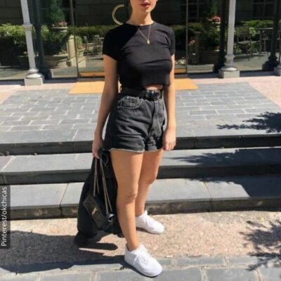 Outfit con short negro, ¡tendrás un estilo fabuloso!